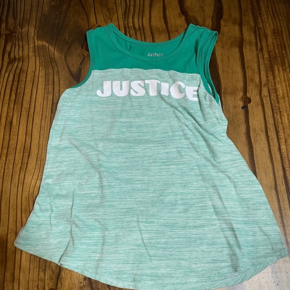 Justice | Shirts & Tops | Girls Teal Justice Tank | Poshmark